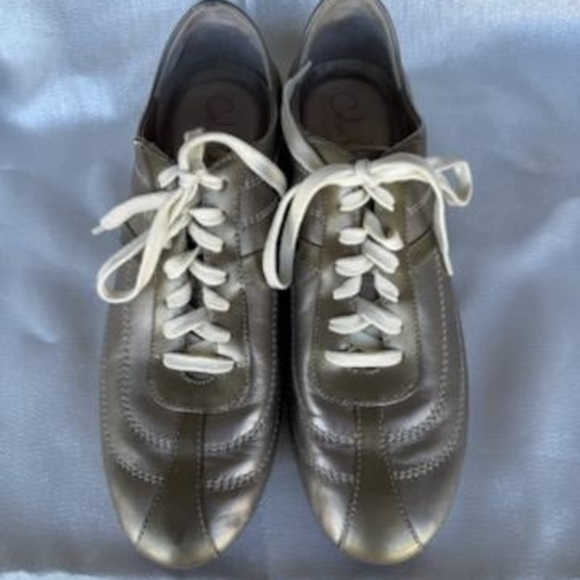 Cole Haan | Shoes | Cole Haan Metallic Gray Sneakers | Poshmark